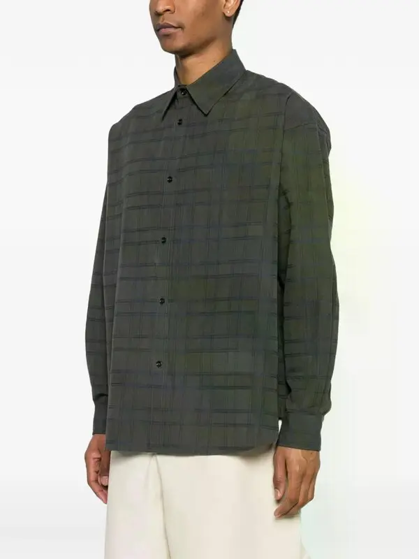 SAGE NATION Chisholm Oversized Long-sleeve Check Shirt