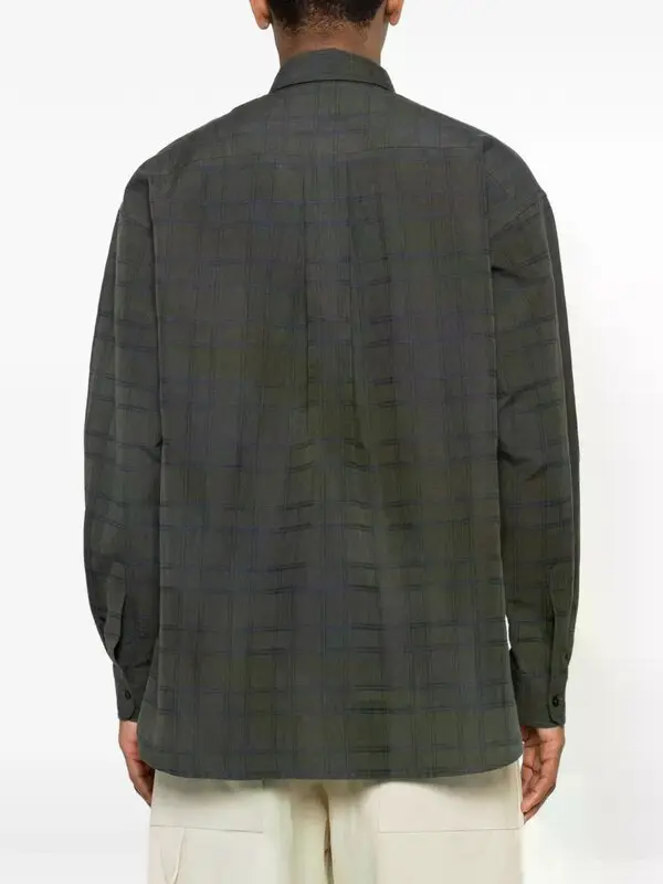SAGE NATION Chisholm Oversized Long-sleeve Check Shirt