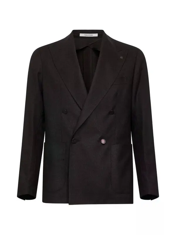 Tagliatore Double-breasted Peak-lapel Blazer - Brown