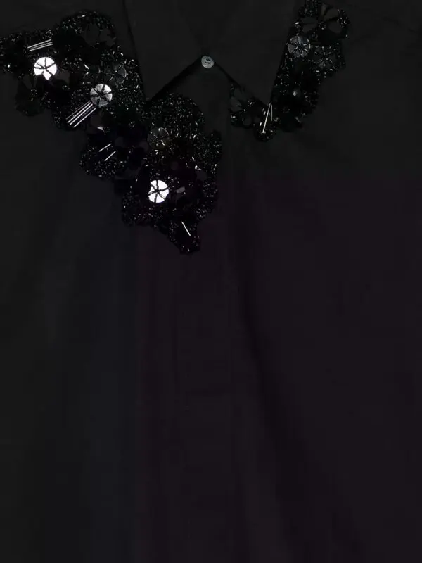 TELA Embellished Button-fastening Dress