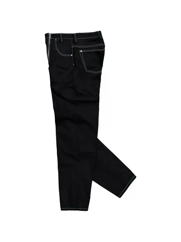 GMBH Cyrus Double-zip Wide-leg Jeans
