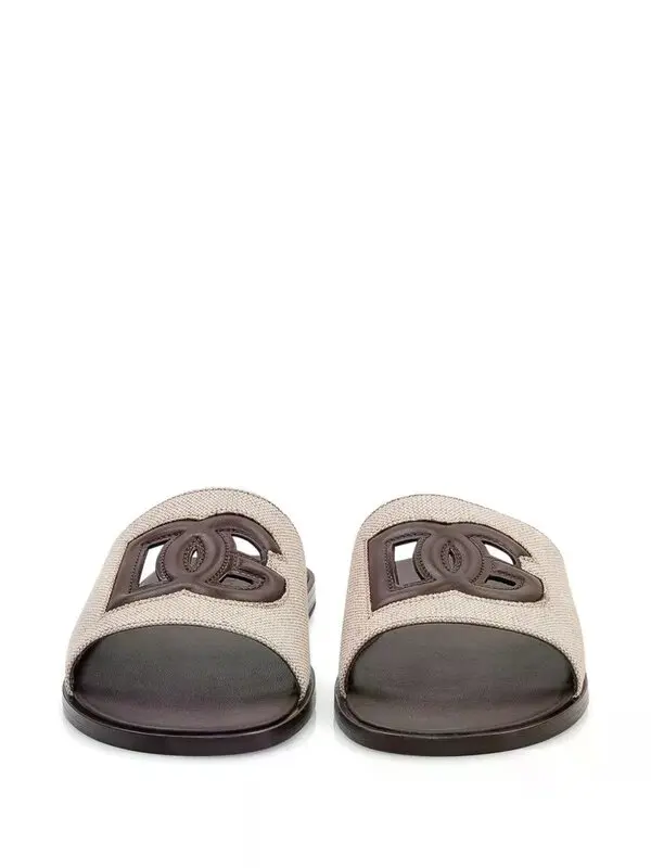 Dolce & Gabbana Logo Detail Flat Sandals