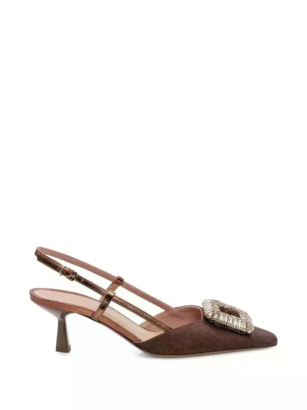 Roberto Festa Ingrid Embellished Pointed-toe Slingback Pumps