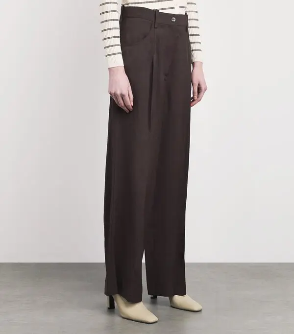 Sandro Wide-leg Tailored Trousers