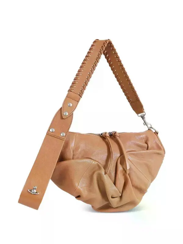 VIVIENNE WESTWOOD Small Agnes Ruched Shoulder Bag