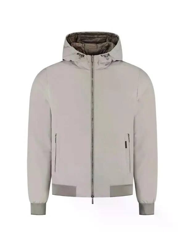 MOORER Zip-up Hooded Jacket