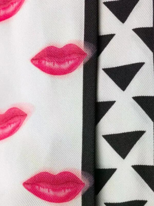 Prada Printed Silk Twill Skinny Scarf