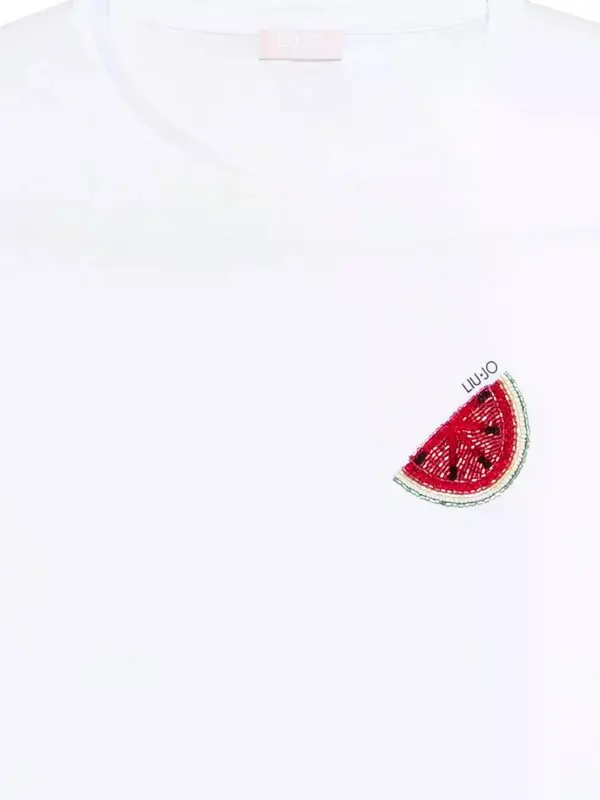 Liu Jo Embroidered Watermelon T-shirt