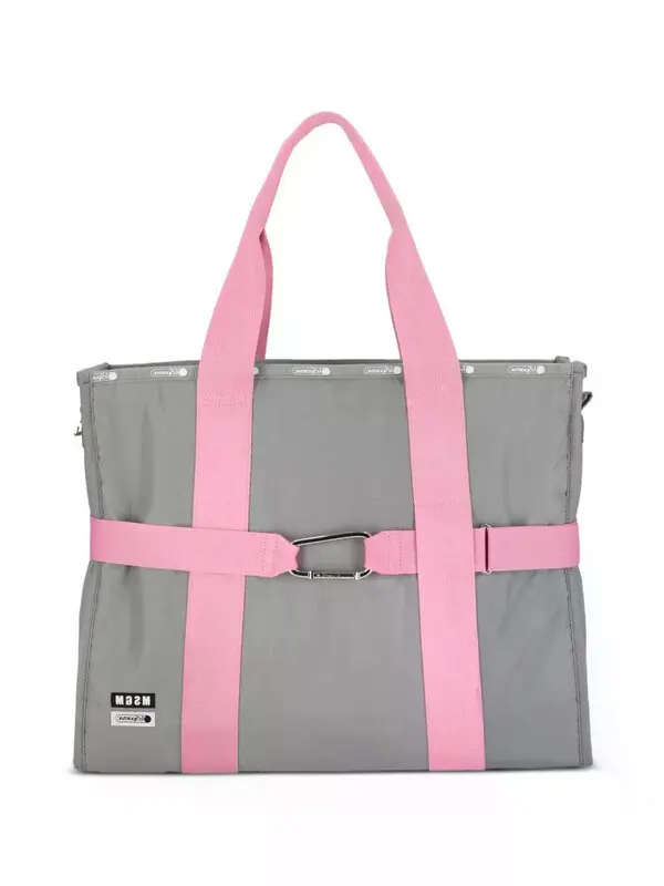 MSGM Tote Bag With Straps - Grey