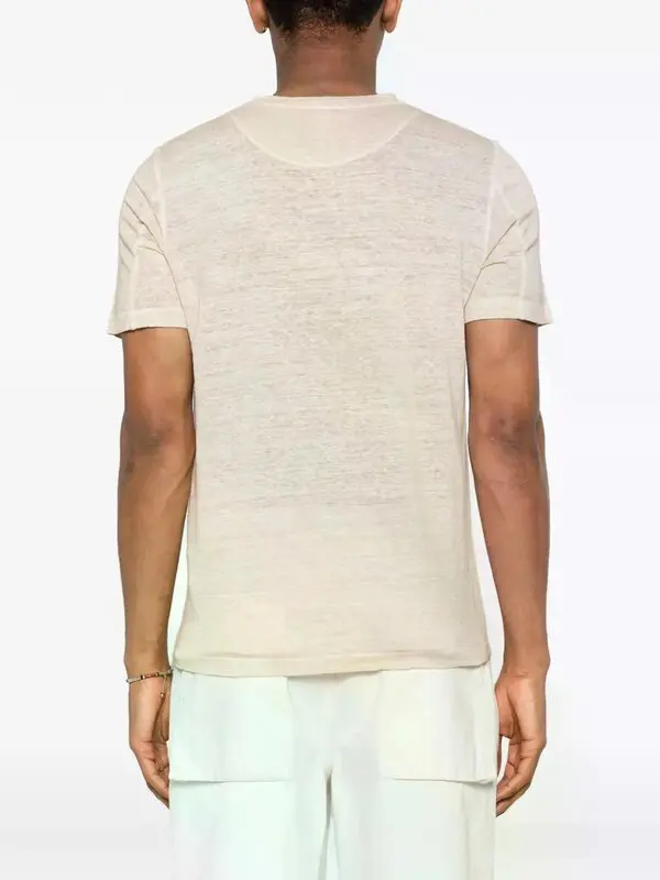 120% Lino Crew-neck T-shirt