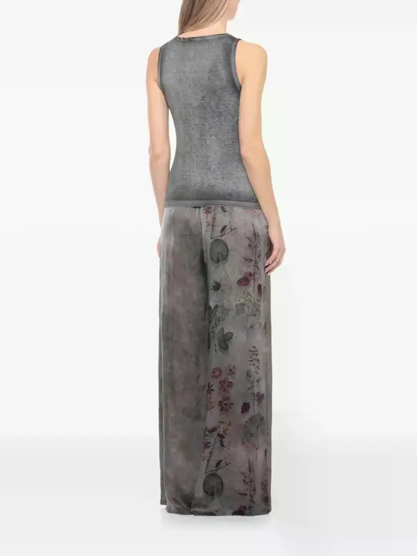 Avant Toi Ribbed Knit Round Neck Tank Top