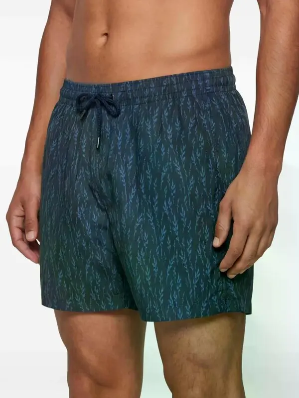 Canali Print Swim Shorts - Blue