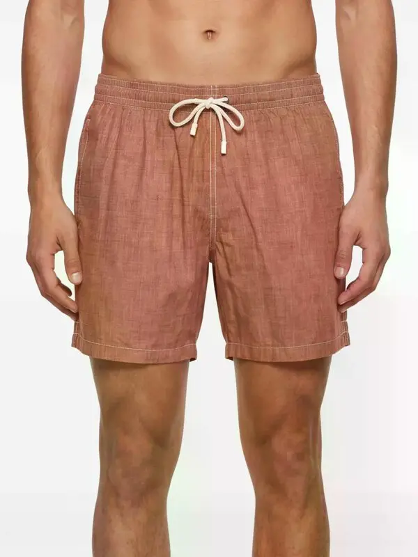 Canali Drawstring Stitch Swim Shorts