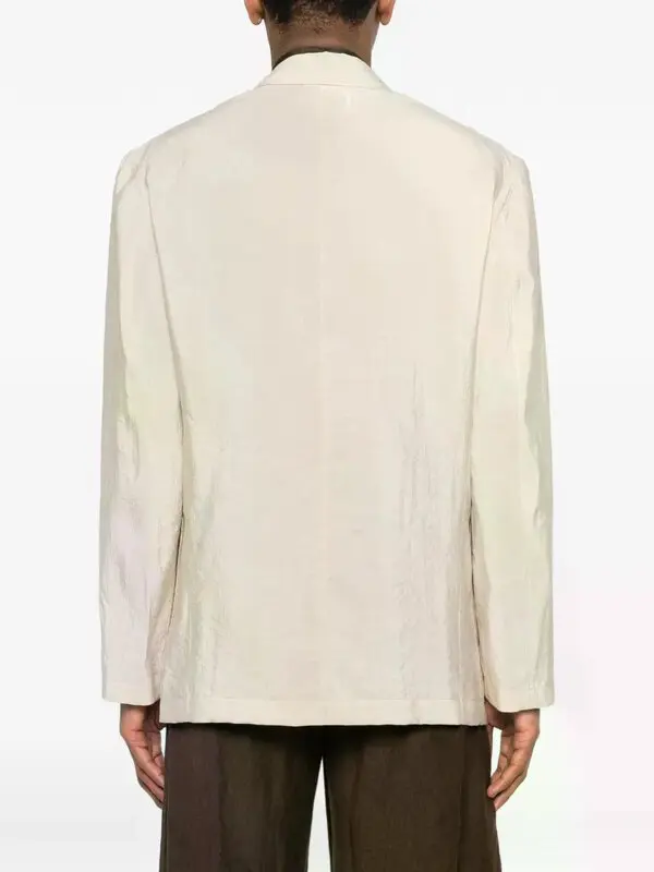 LEMAIRE Soft Double Breasted Jacket In Dry Silk
