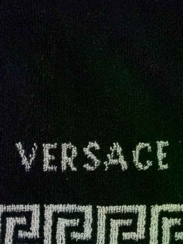 Versace Logo Towel - Blue