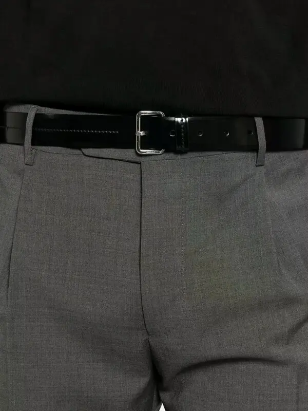 BERWICH Pleated Trousers With Cuffed Hem