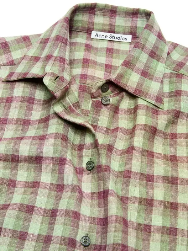 Acne Studios Checked Short Sleeve Shirt