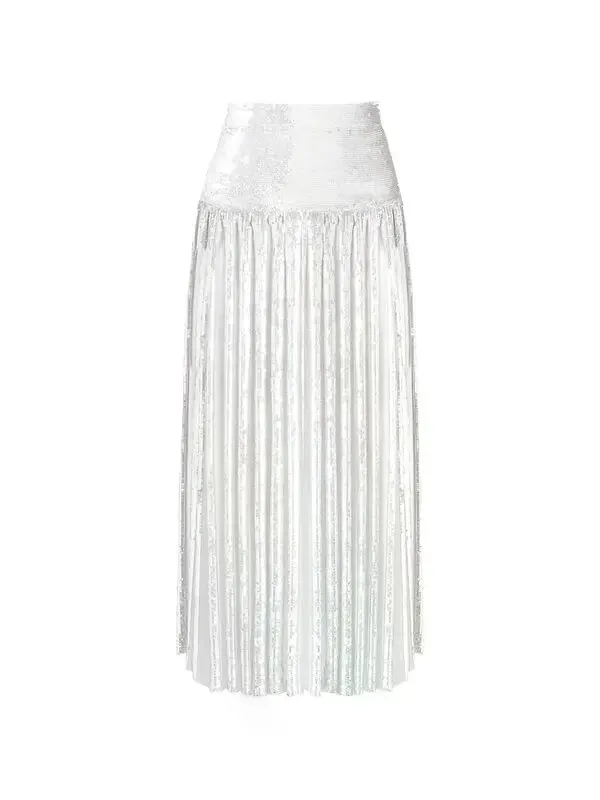 TEMPERLEY LONDON Filigree Pleated Midi Skirt