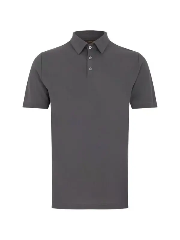 SLOWEAR Short Sleeve Polo Shirt - Grey