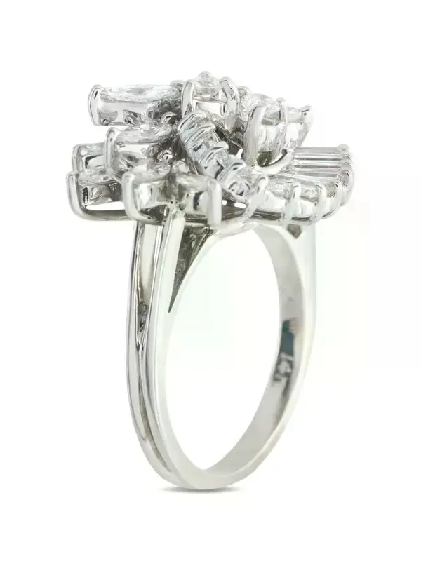 LB EXCLUSIVE 14k White Gold Multi-cut Diamond Ring