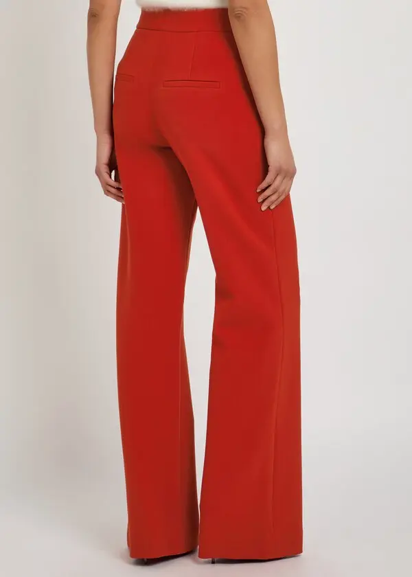 Veronica Beard Wide-leg Jersey Trousers