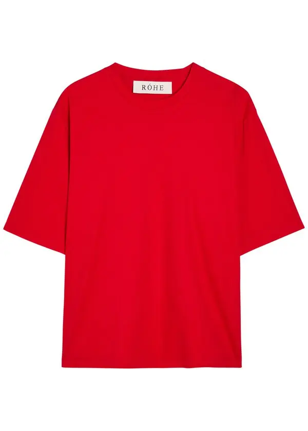 RÓHE Cotton And Silk-blend T-shirt