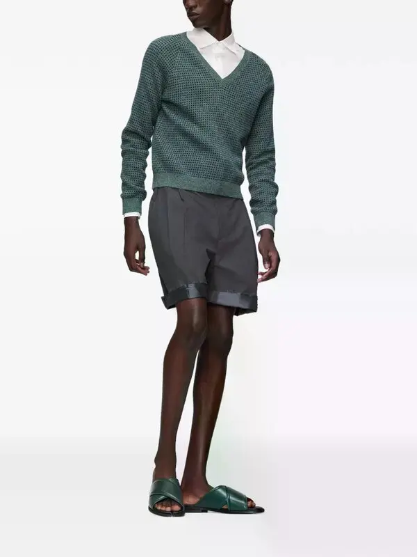 MAISON MARGIELA Pleated Bermuda Shorts
