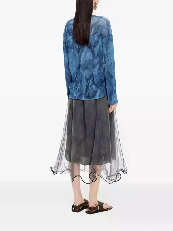 JNBY Psychedelic Long Sleeve T-shirt - Blue