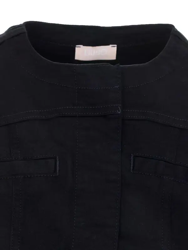Liu Jo Embroidered Crewneck Jacket - Black