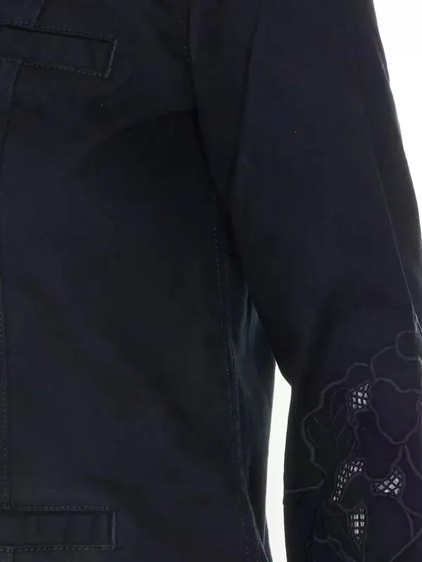 Liu Jo Embroidered Crewneck Jacket - Black