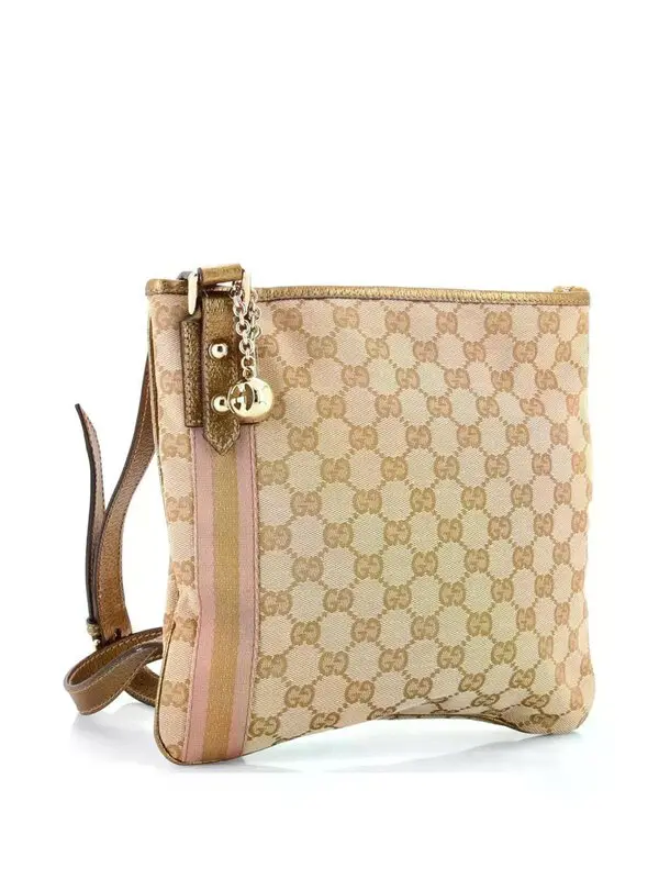 Gucci Gg Canvas Messenger Bag - Gold