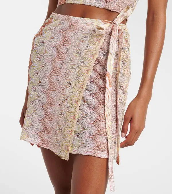 Missoni Metallic Wrap Skirt