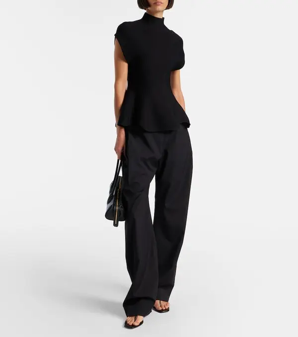 Khaite Rohen Virgin Wool Wide-leg Pants