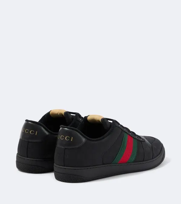 Gucci Screener Gg Canvas Sneakers - Black