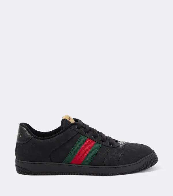 Gucci Screener Gg Canvas Sneakers - Black