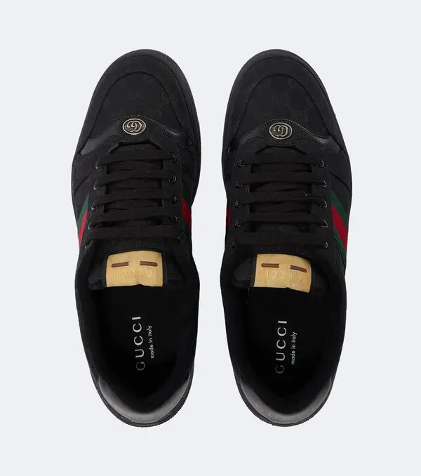 Gucci Screener Gg Canvas Sneakers - Black