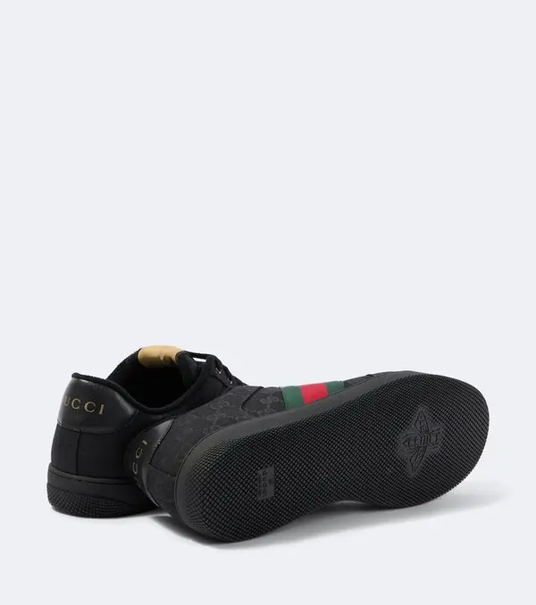 Gucci Screener Gg Canvas Sneakers - Black