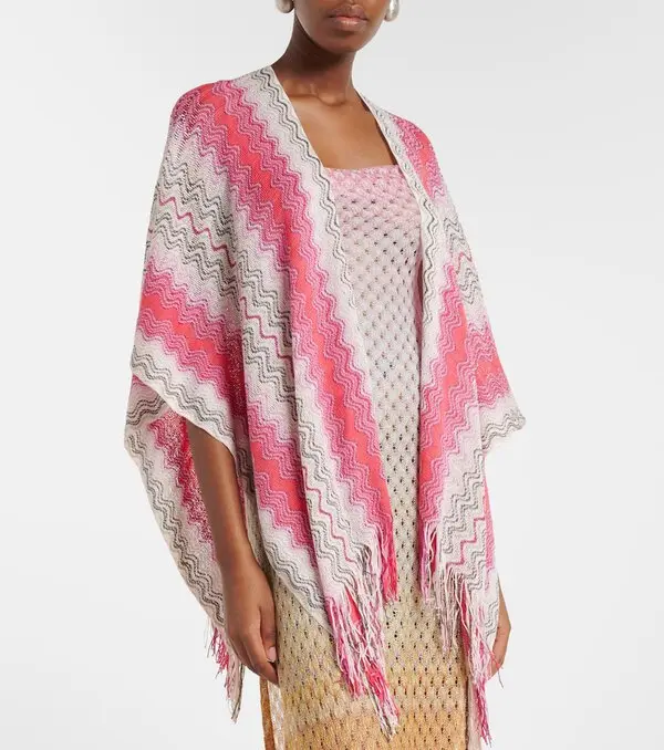 Missoni Lame Fringed Poncho