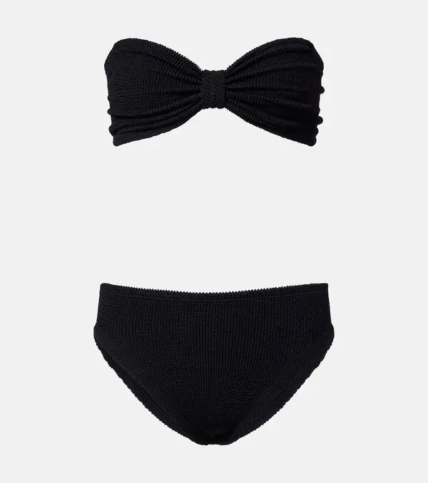 Hunza G Jean Bandeau Bikini - Black