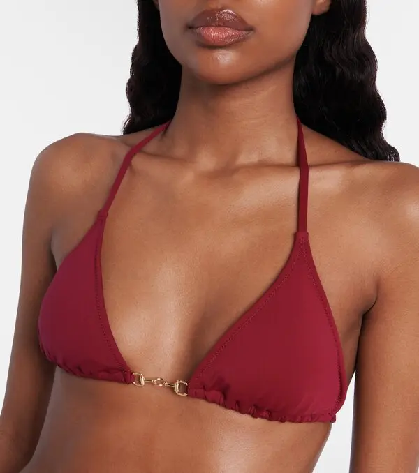 Melissa Odabash Menorca Bikini Top - Burgundy