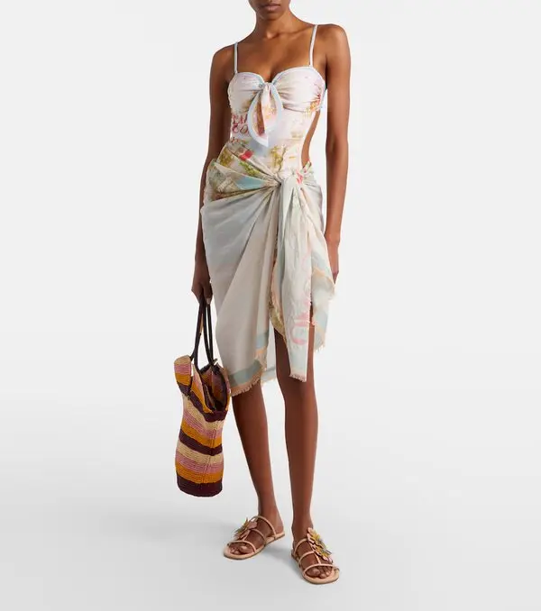 Zimmermann Como Print One-piece Swimsuit