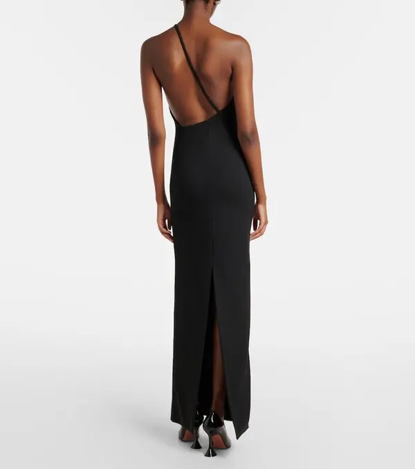 Solace London Alexandra One-shoulder Maxi Dress - Black