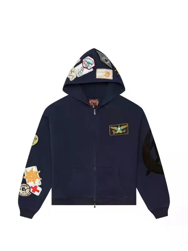 GODSPEED Appliquéd Zip-up Hoodie