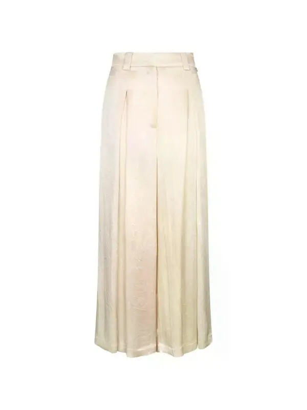 Liu Jo Palazzo Pants With Front Slits - Neutrals