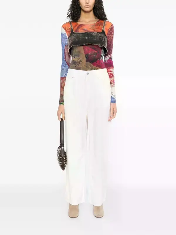 LESS Drawstring Straight-leg Trousers