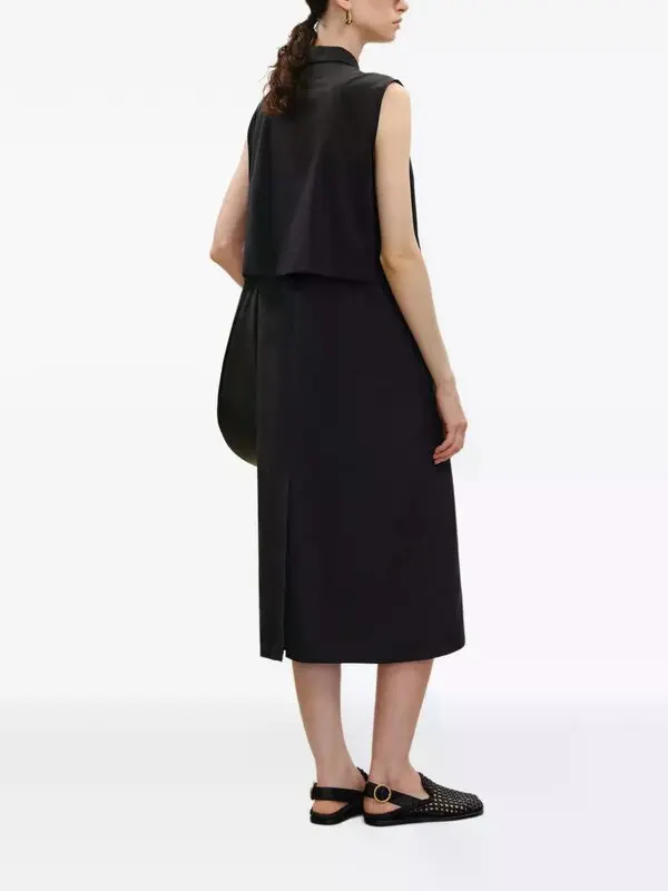 LESS Layered Sleeve Shirt Dress