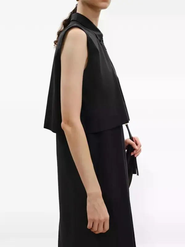LESS Layered Sleeve Shirt Dress