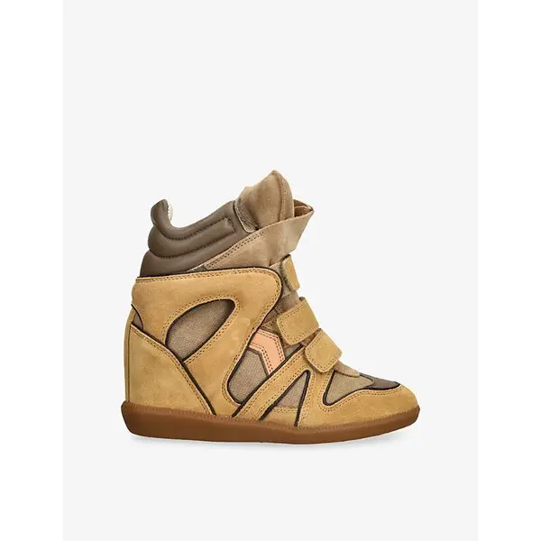 Isabel Marant Étoile Bekett Suede High-top Trainers - Khaki