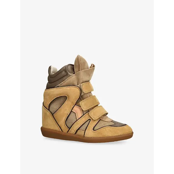 Isabel Marant Étoile Bekett Suede High-top Trainers - Khaki