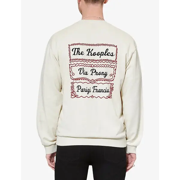 The Kooples Logo-print Cotton Sweatshirt